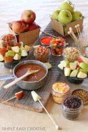 14 Fall Caramel Apple Bar Ideas - Lady Celebrations