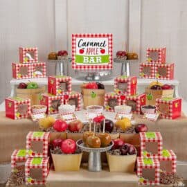 14 Fall Caramel Apple Bar Ideas - Lady Celebrations