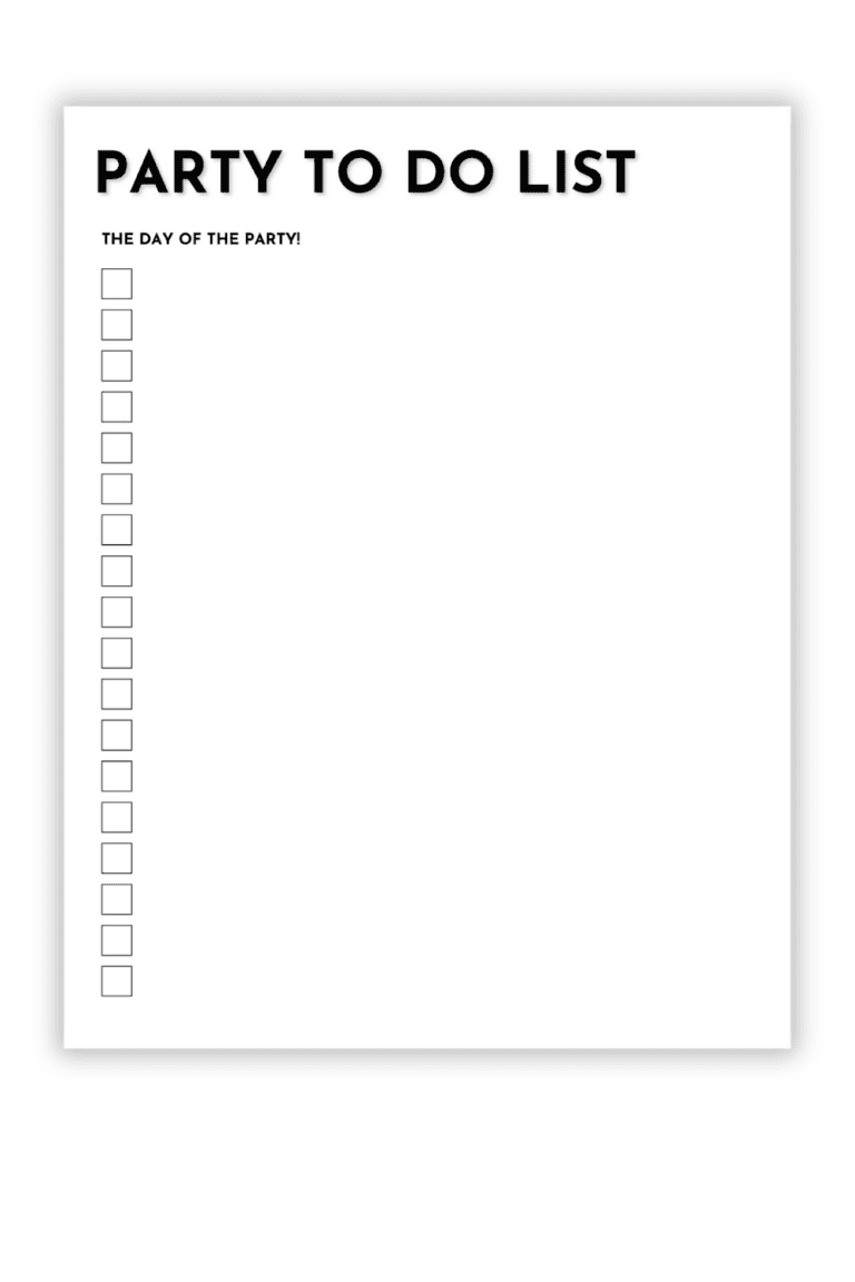 Free Super Simple Party Planner - Lady Celebrations