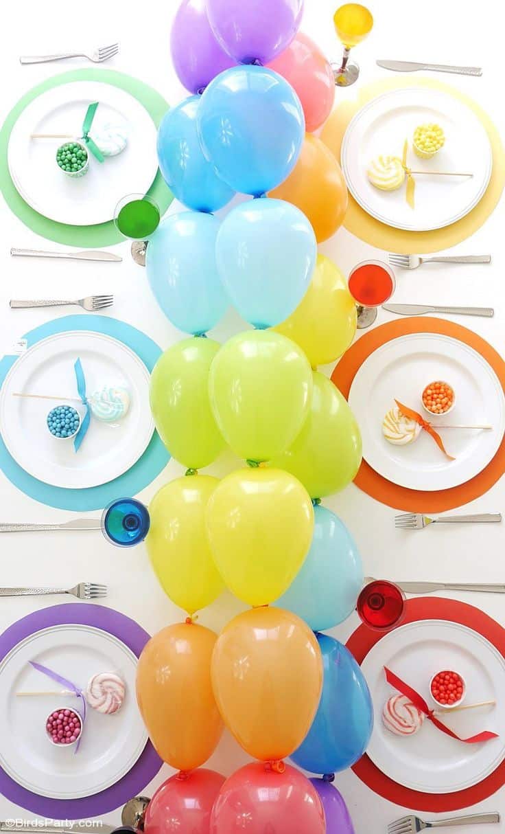 22 Rainbow Birthday Party Ideas for Kids - Lady Celebrations