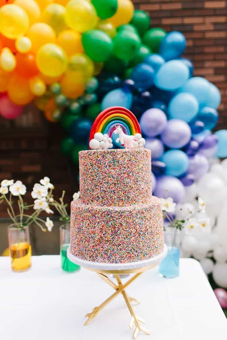 22 Rainbow Birthday Party Ideas for Kids - Lady Celebrations