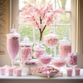 16 Sweet Pink Candy Bar Ideas - Lady Celebrations
