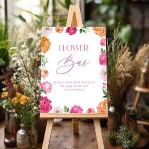 18 Fantastic Flower Bar Display Ideas - Lady Celebrations