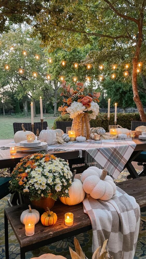 20 Festive Outdoor Fall Party Ideas - Lady Celebrations