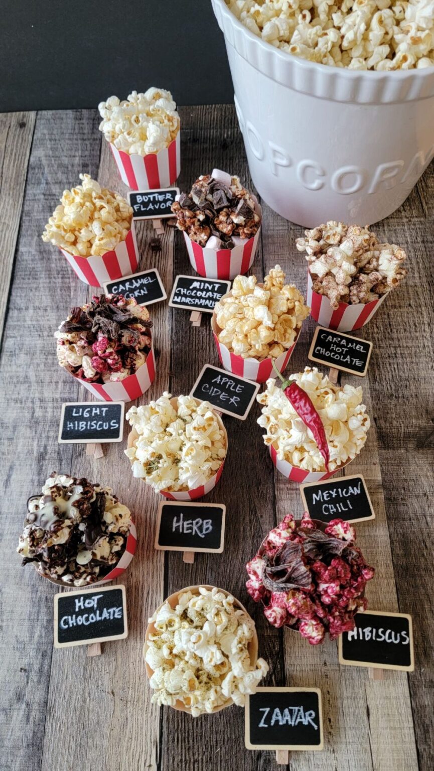 20 Amazing Popcorn Bar Ideas - Lady Celebrations