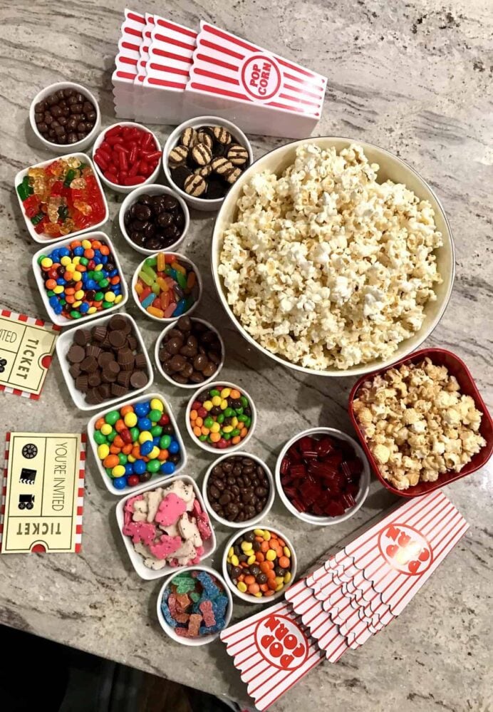 20 Amazing Popcorn Bar Ideas - Lady Celebrations
